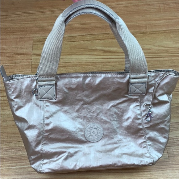 Kipling | Bags | Kipling Metallic Taupe Tan Shoulder Bag Purse | Poshmark